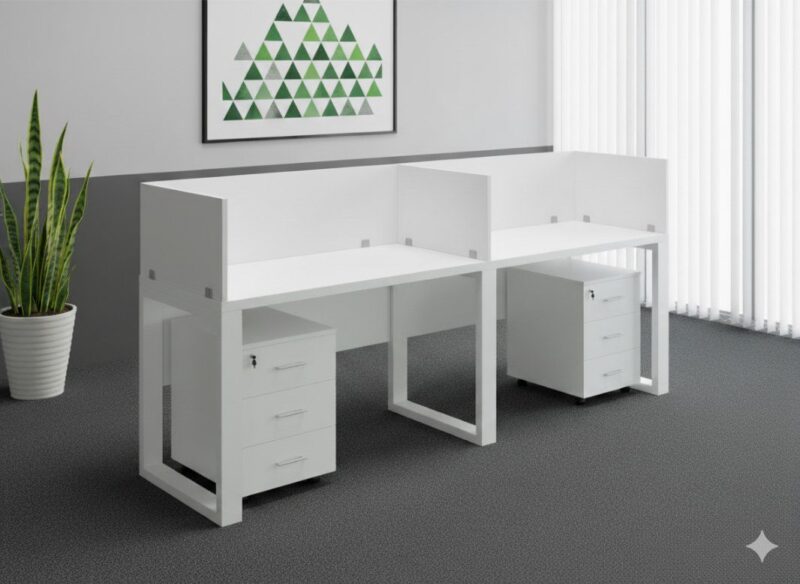 2 Person Office Workstation in Dubai - Custom Made in UAE, Office Shop